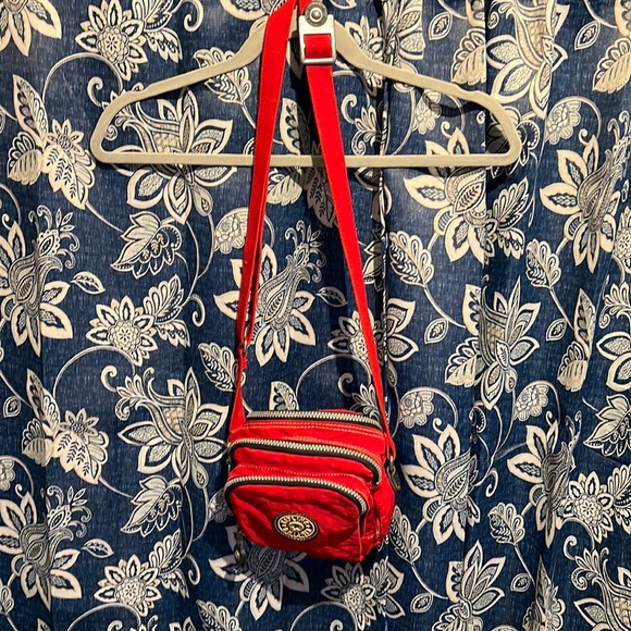 Kipling | Bags | Vintage Kipling By Kipling Deep Red Canvas Bag With ...